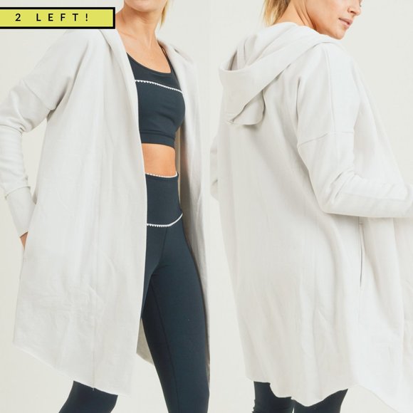 Mono B | Jackets & Coats | Faith Open Front Hoodie Cardigan | Poshmark
